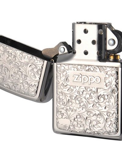Zippo Silver Plate Titanium Coating Body ZN54 - ZIPPO AUTHENTIC